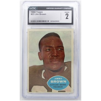 1960 Topps Jim Brown CGC G2 Card #23 | The Coin Vault